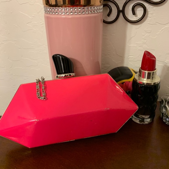 Bags | Perfume Bottle Shaped Purse Bright Pink | Poshmark
